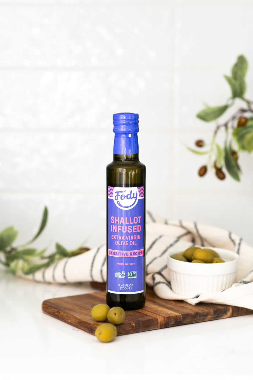 Shallot-Infused Olive Oil | Low FODMAP Oil | Fody Foods